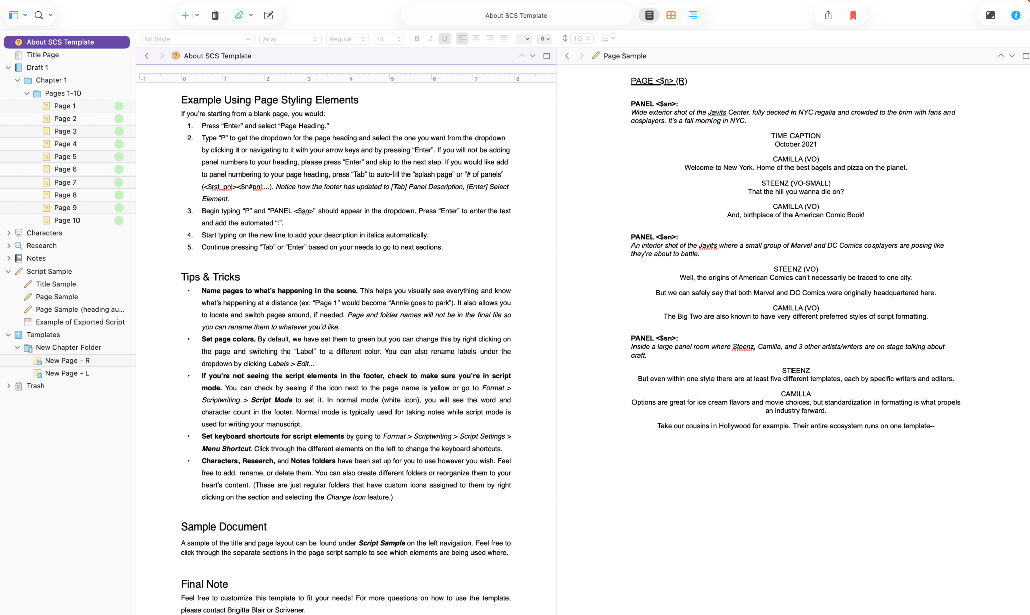 Guide to Writing Graphic Novel Scripts: Format & Tools – D. Higbee